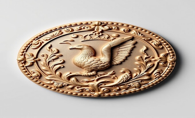 Sculpt 3d coin model 3d medallion coin 3d wood carve cnc design for 3d ...