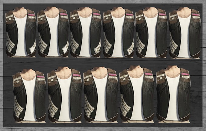 Make fivem clothings, fivem eup, mc kuttes, biker vests,police clothing ...