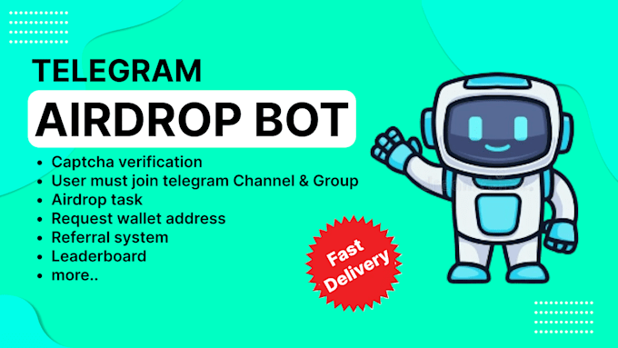 Make a custom telegram airdrop bot in python , airdrop by Cnncodex | Fiverr