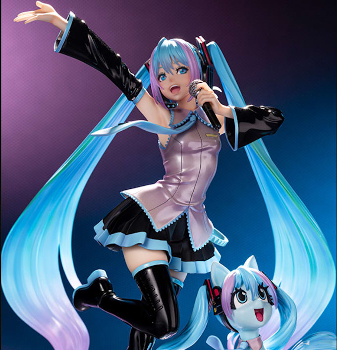 Create 3d mmd model vrchat vtuber gmod sfx anime character for rigging ...