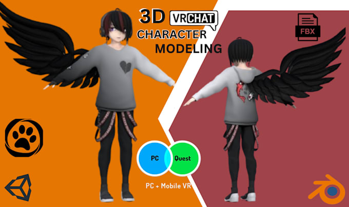 Create a custom vrchat avatar and upload it into your vrc by Aregbesolaalwaj | Fiverr