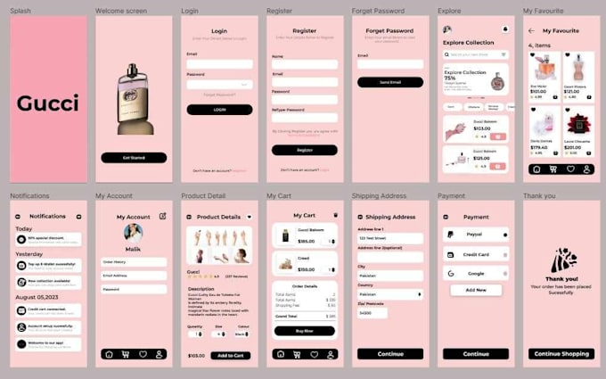 Design intuitive and user friendly mobile app ui ux by Itx_expertt | Fiverr