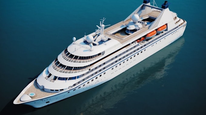 Do 3d ship model, 3d boat design, 3d ship modeling and 3d rendering by ...