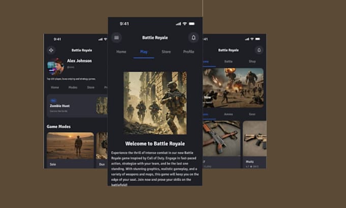 Design professional game ui and game assets for mobile ui with motiff ...