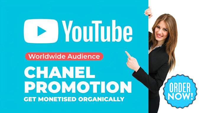 Do organic youtube channel or video promotion for monetization by ...