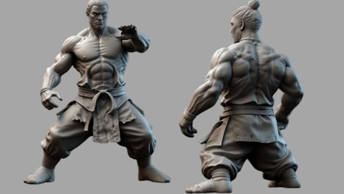 Create 3d full body characters, action figures, and head busts for ...
