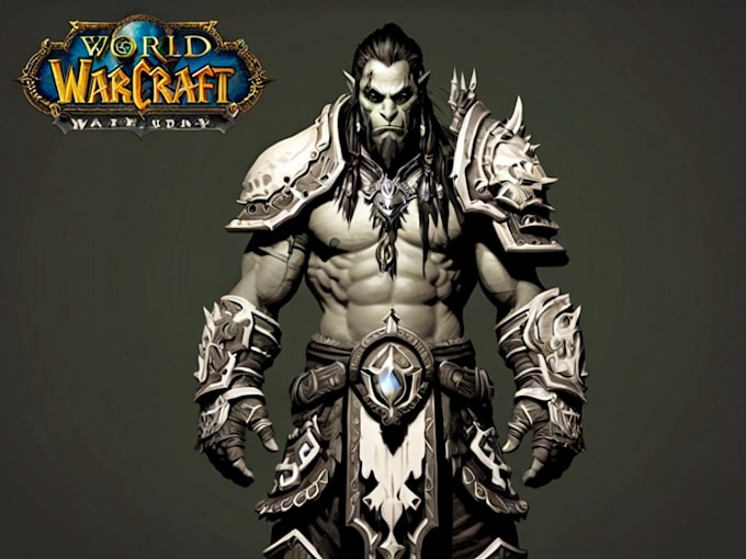 Draw your fantasy or world of warcraft character design for starter 25 ...
