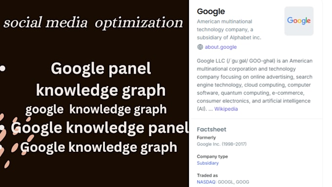 Create and edit your google knowledge graph, knowledge panel by Alfred ...