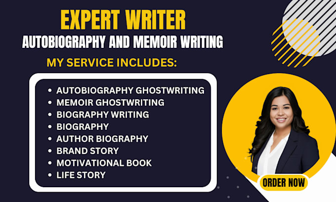Ghostwrite your biography memoir nonfiction book autobiography and ...
