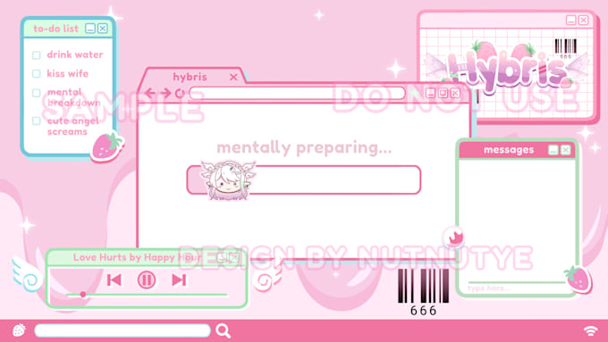 Design animated ych windows pop up loading screen starting soon intro ...