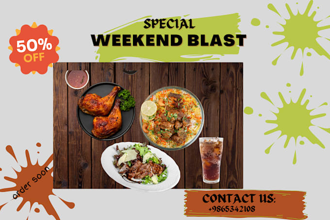 Design stunning menu, flyers, brochure for restaurant by Muzna_f | Fiverr