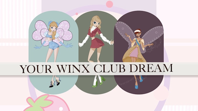 Create and draw your winx club fairy character by Ellin_art | Fiverr