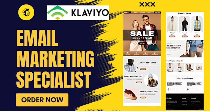 Design mailchimp email newsletter template klaviyo email marketing ...
