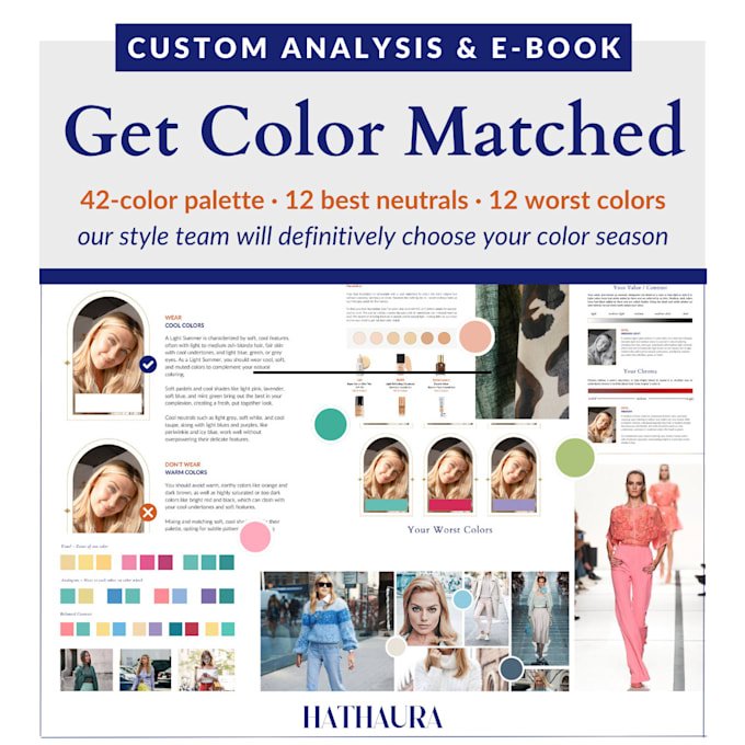 Send you digital guide for color analysis by Hathauracolor | Fiverr