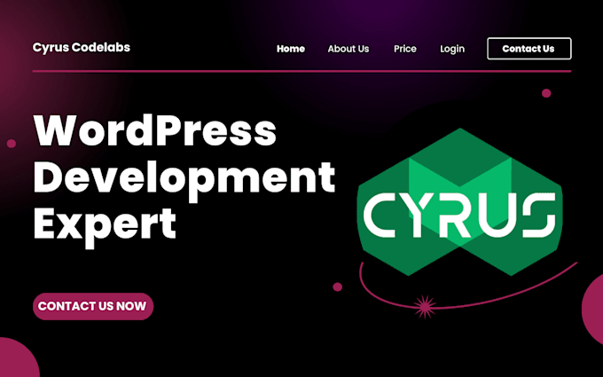 Design and develop custom responsive wordpress websites by Cyrus ...