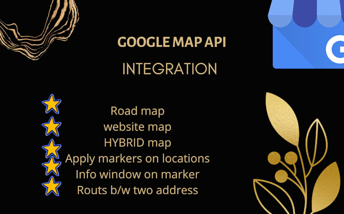 Integrate google map api to your business website by Crownstal | Fiverr