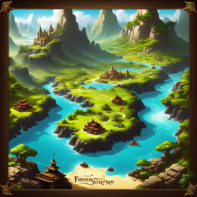Make a fantasy map for you by Micaellmpson | Fiverr