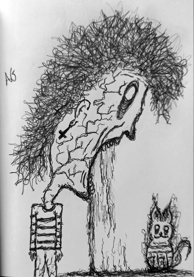 Draw unique horror drawings in my own style by Andreagiuliano_ | Fiverr