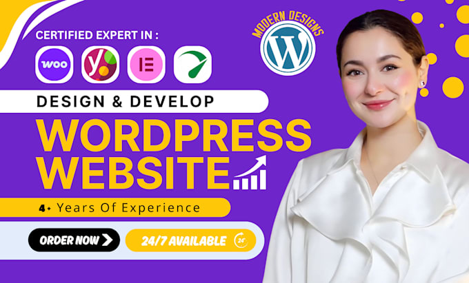 Develop responsive wordpress website and elementor website design by Hannah_bele | Fiverr