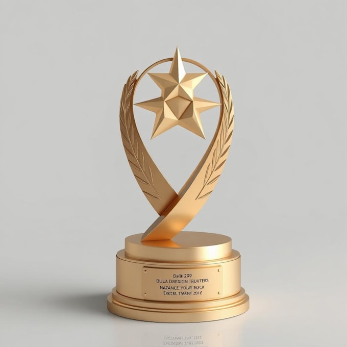 3d trophy animation 3d design trophy award design 3d model 3d product ...