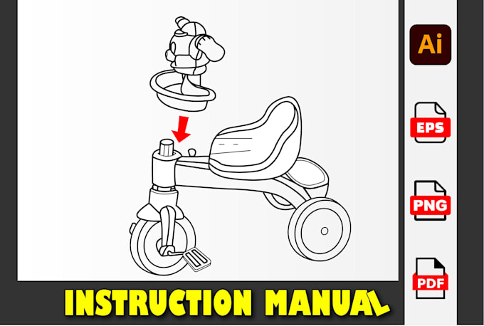 Draw user manual, instruction manual of your product by Nailaliyev | Fiverr