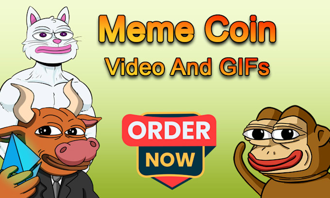 Create crypto token, meme coin videos and gifs by Helloanimator | Fiverr