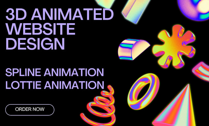 3d animated website, webflow website design, spline animation, 3d ...