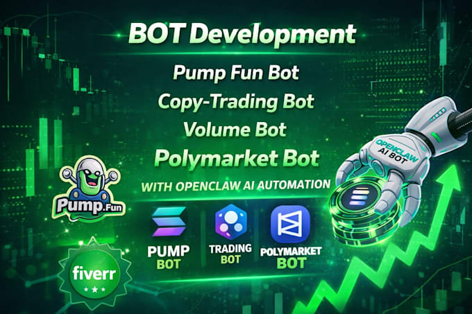 Create pump fun trading volume bot on solana, polymarket bot openclaw ...