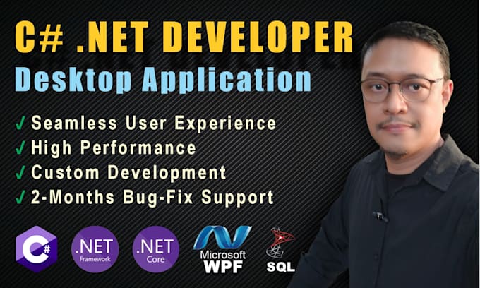 Develop desktop application using csharp, wpf and sql by Justintagarda | Fiverr