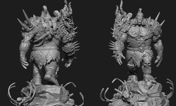 Do custom 3d sculpt 3d character 3d miniature creature stl file for 3d ...