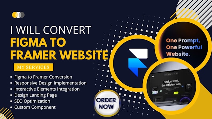 Convert figma to framer, figma to framer transition, framer implementation by Amelie_chloe | Fiverr