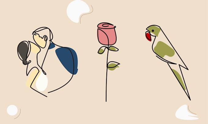 Draw one line animation by Hiratabassum1 | Fiverr