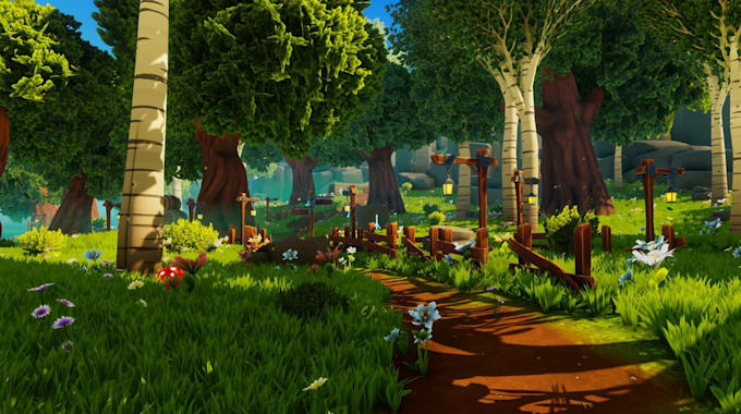 Unreal engine stylized game environment,game level map design,realistic game art by Its ...