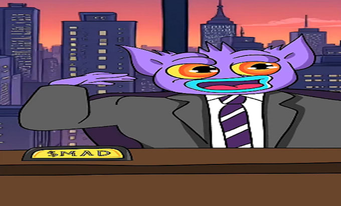 Do 2d meme coin, meme video, meme character, crypto art, pepe frog by ...