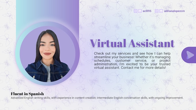 Be your efficient virtual assistant in spanish by Adrianaclopez | Fiverr