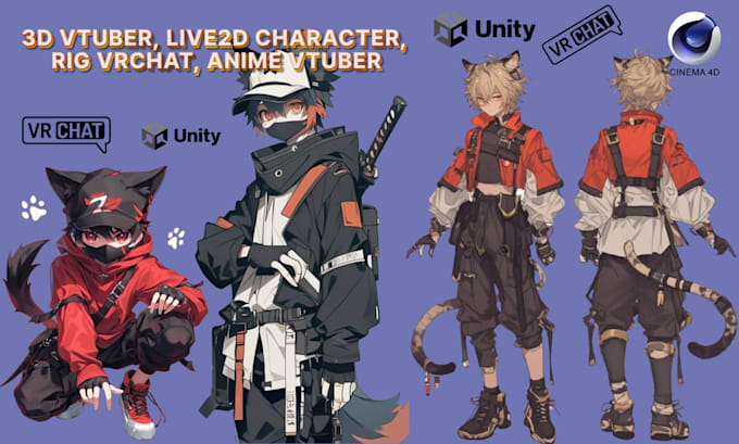 3d vtuber, vrm live2d character, mmd arkit avatar, anime vtuber, sfm ...