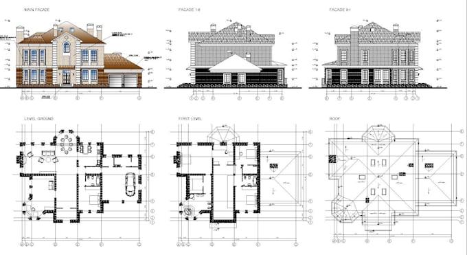 Be your architect or draftsman for house,villa 2d 3d plans in revit ...