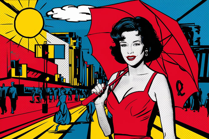 Draw pop art or roy lichtenstein style by Dremonpkins | Fiverr