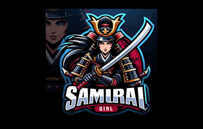 Do modern samurai girl esport mascot logo with vector file by Donna ...