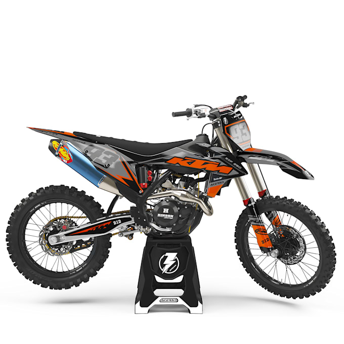 Custom wrap decal design for mx motorcycle,enduro,supermoto etc by ...