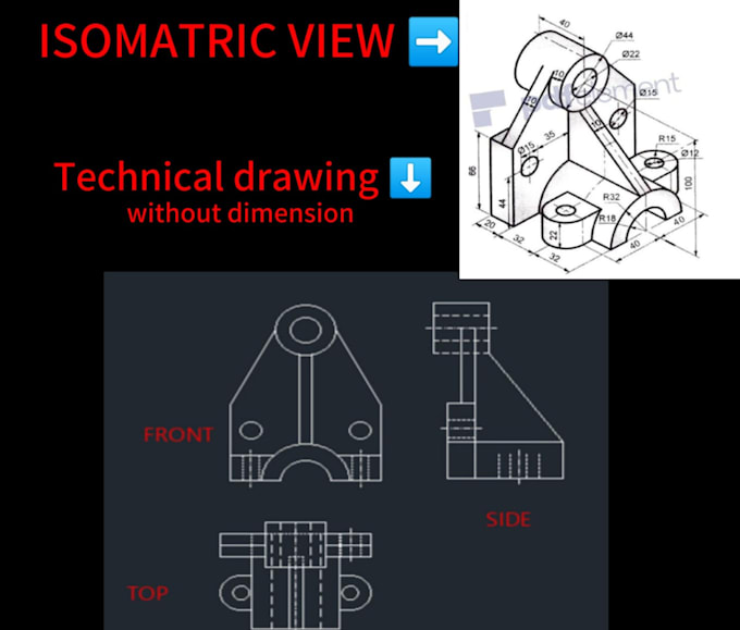 Do 2d and 3d engineering drawing, mechanical drawings by Syed_asaad2 ...