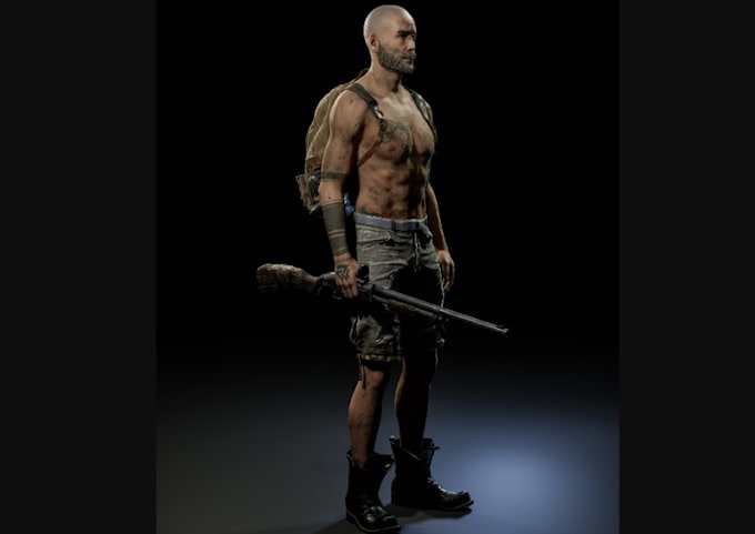 Model character for gta,ue5 armour for rig,enhance character, oncyber ...