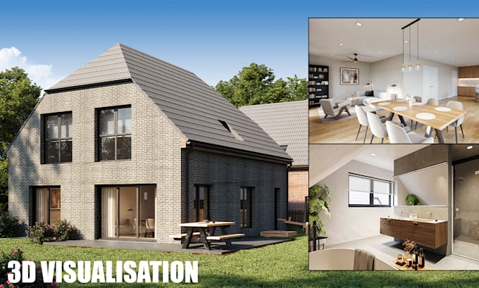 Create a 3d ranch house design and render realistic by Vinhnguyen33 ...