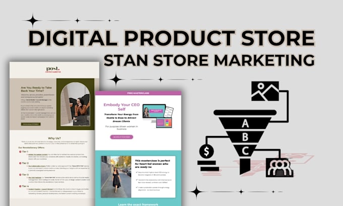 Do systeme io landing page, digital store, stan store marketing ...