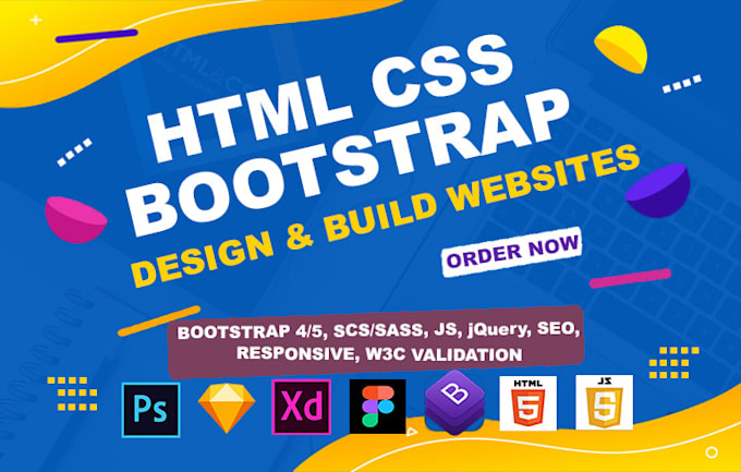 Design fully responsive html css bootstrap javascript website by ... Design fully responsive html css bootstrap javascript website by ...