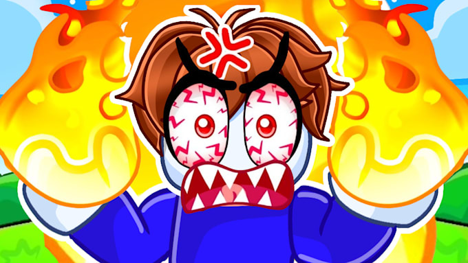 Make you a cartoony roblox youtube thumbnail by Daniellozano398 | Fiverr