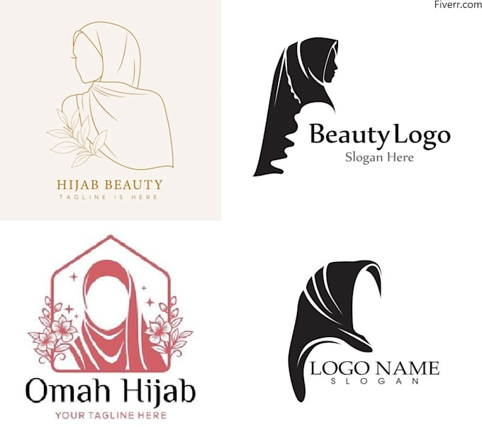 Do design burqa, abaya,khimar, cosmetic, beauty, fashion and hijab logo ...