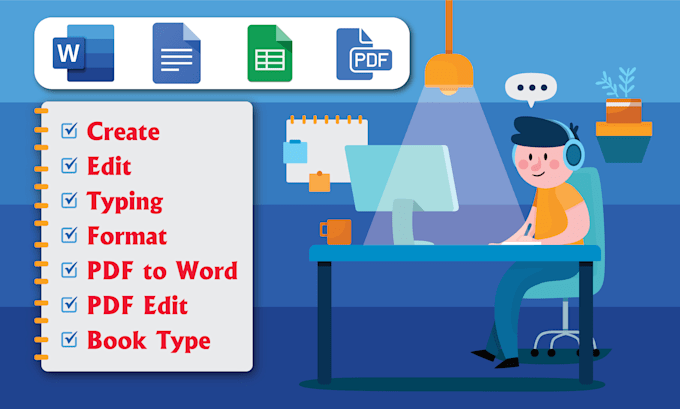 Do type, format, edit, design, create ms word document by Arifulislam072 | Fiverr
