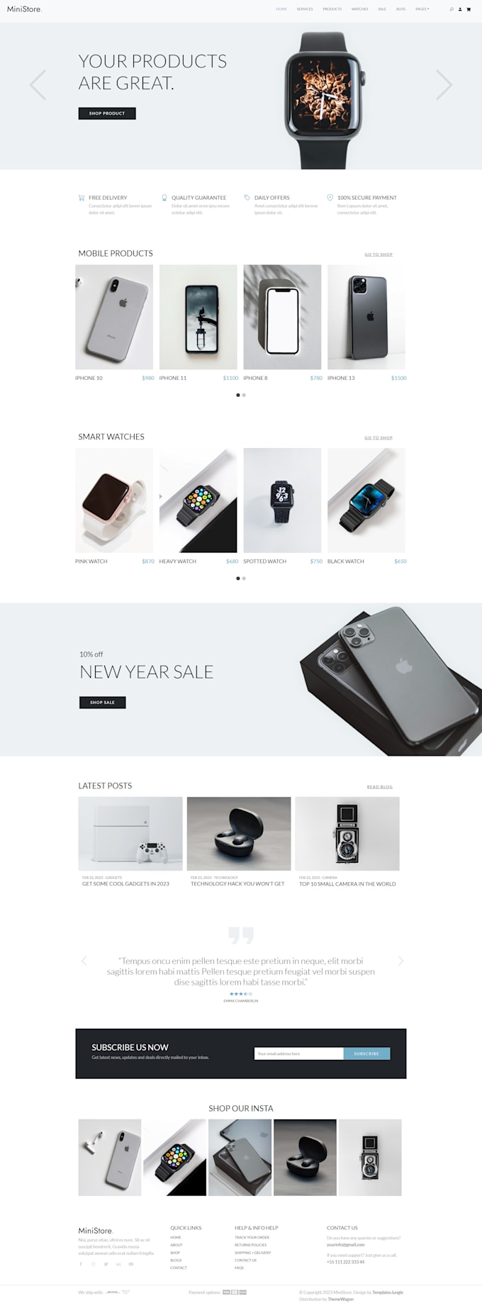 Html web template designee template or newsletter template by ...