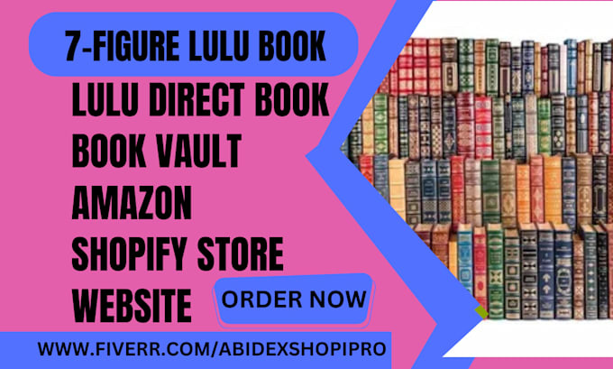 Design bookstore with lulu direct, amazon, bookvault, bookfunnel ...